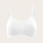 Full Bust Wireless Bamboo Bra in White – Boody US