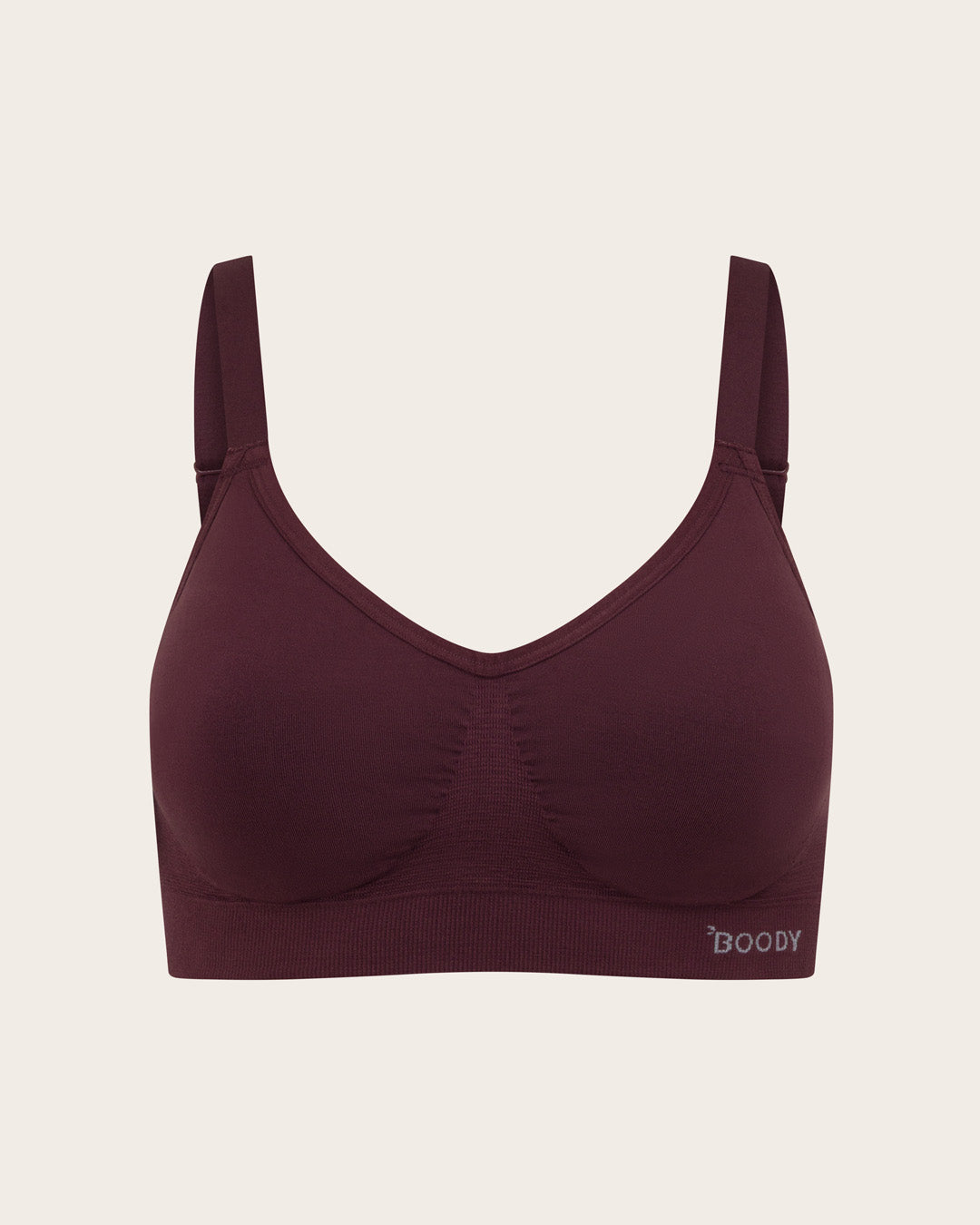 Wireless Full Bust Bamboo T-Shirt Bra in Mulberry – Boody US