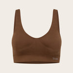 Seamfree Padded Crop Bamboo Shaper Bra in Clove – Boody US