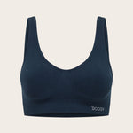 Seamfree Padded Crop Bamboo Shaper Bra in Midnight – Boody US
