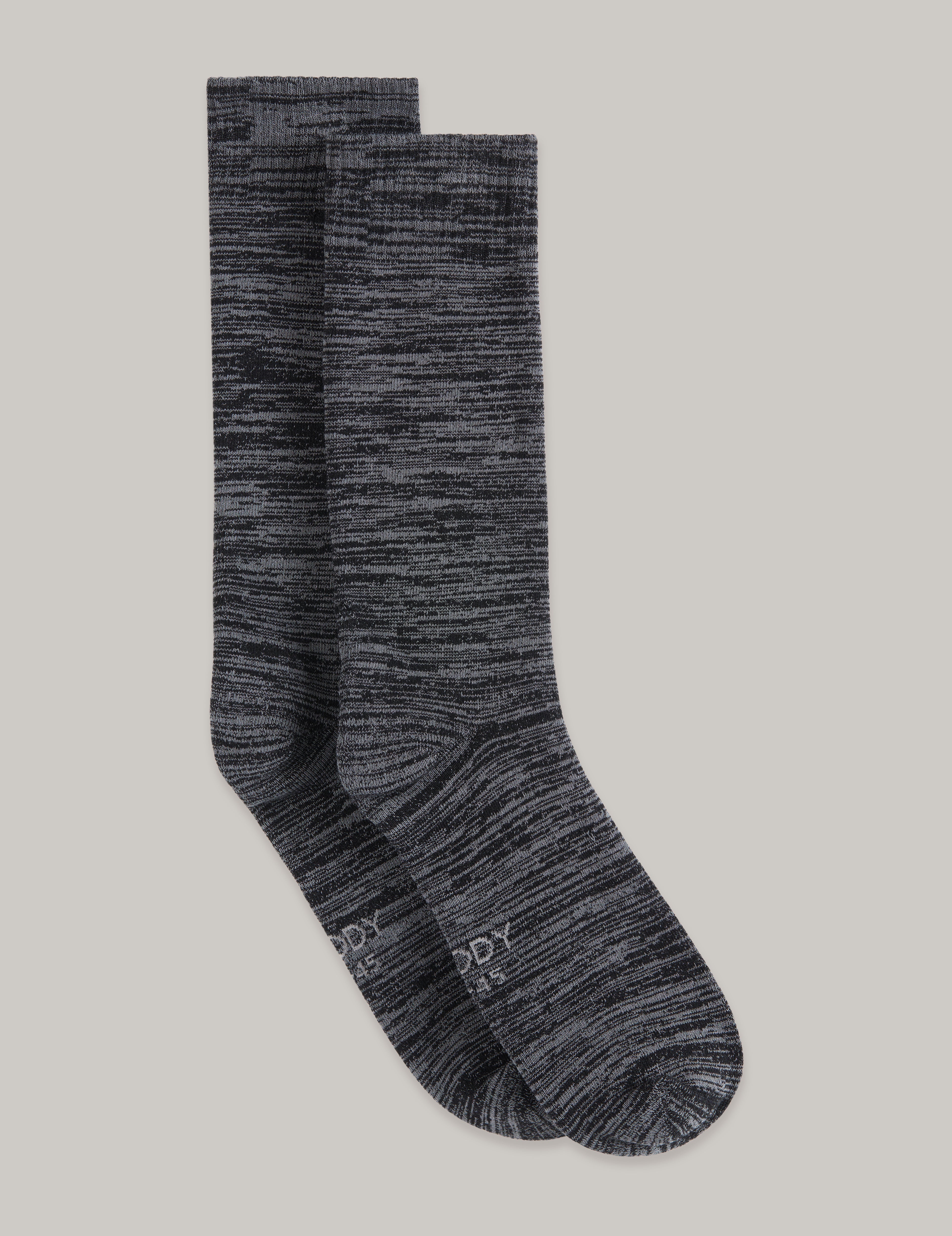 Bamboo Crew Boot Socks in Dark Grey Marl – Boody US