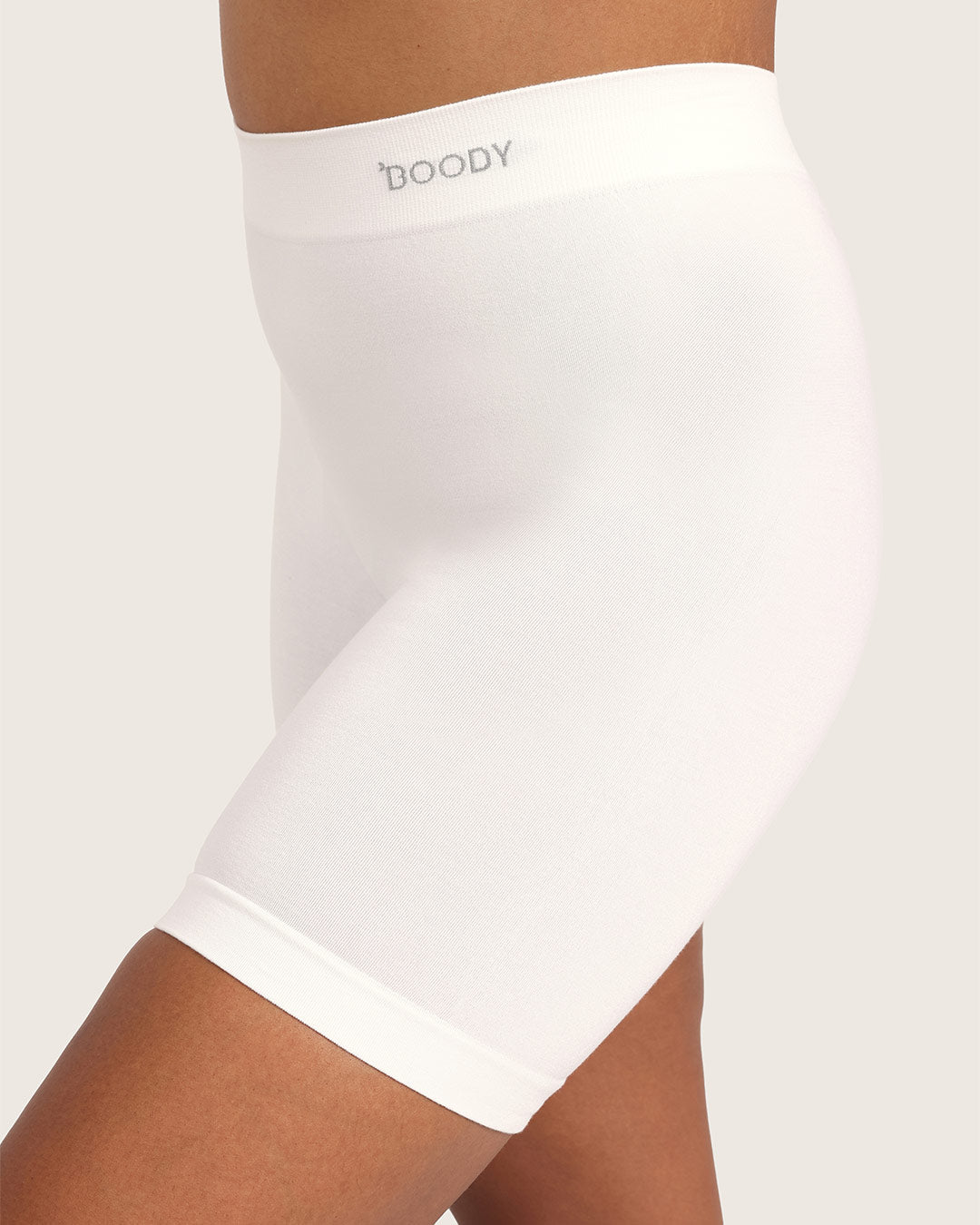 Women's Bamboo Seamfree Undershorts with Pocket 6" in White – Boody US