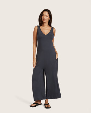 Women's Bamboo Long Jumpsuit in Storm – Boody US